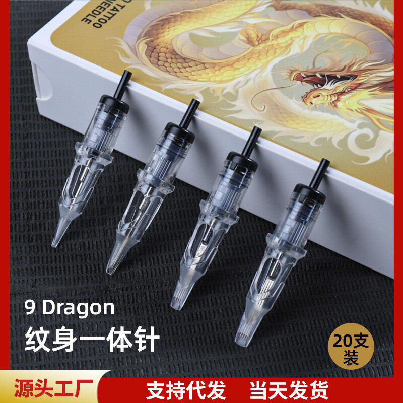 Иглы для татуировки 9Dragon 1005M1, одноразовые, синие, 20 штук