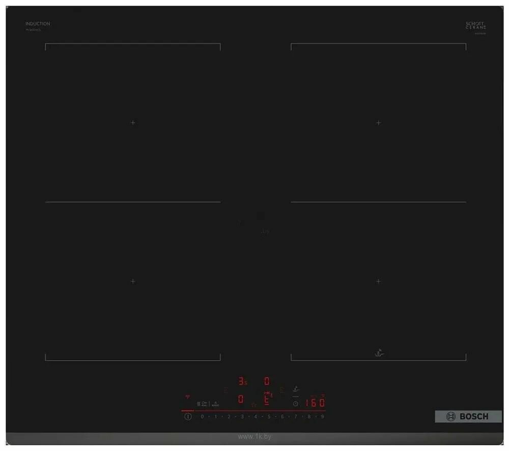 Встраиваемая индукционная панель BOSCH PVQ631HC1E Serie 6, официальная гарантия