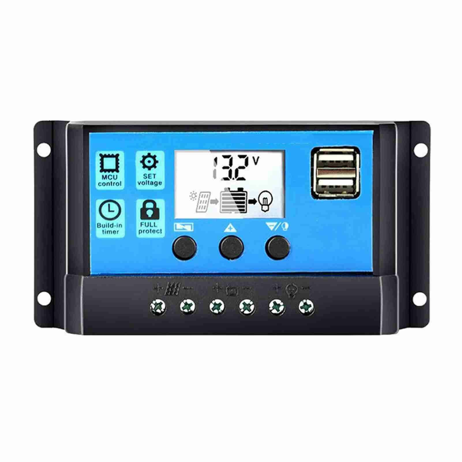 Универсальный контроллер солнечной панели 12V/24V с двойным USB для DIY