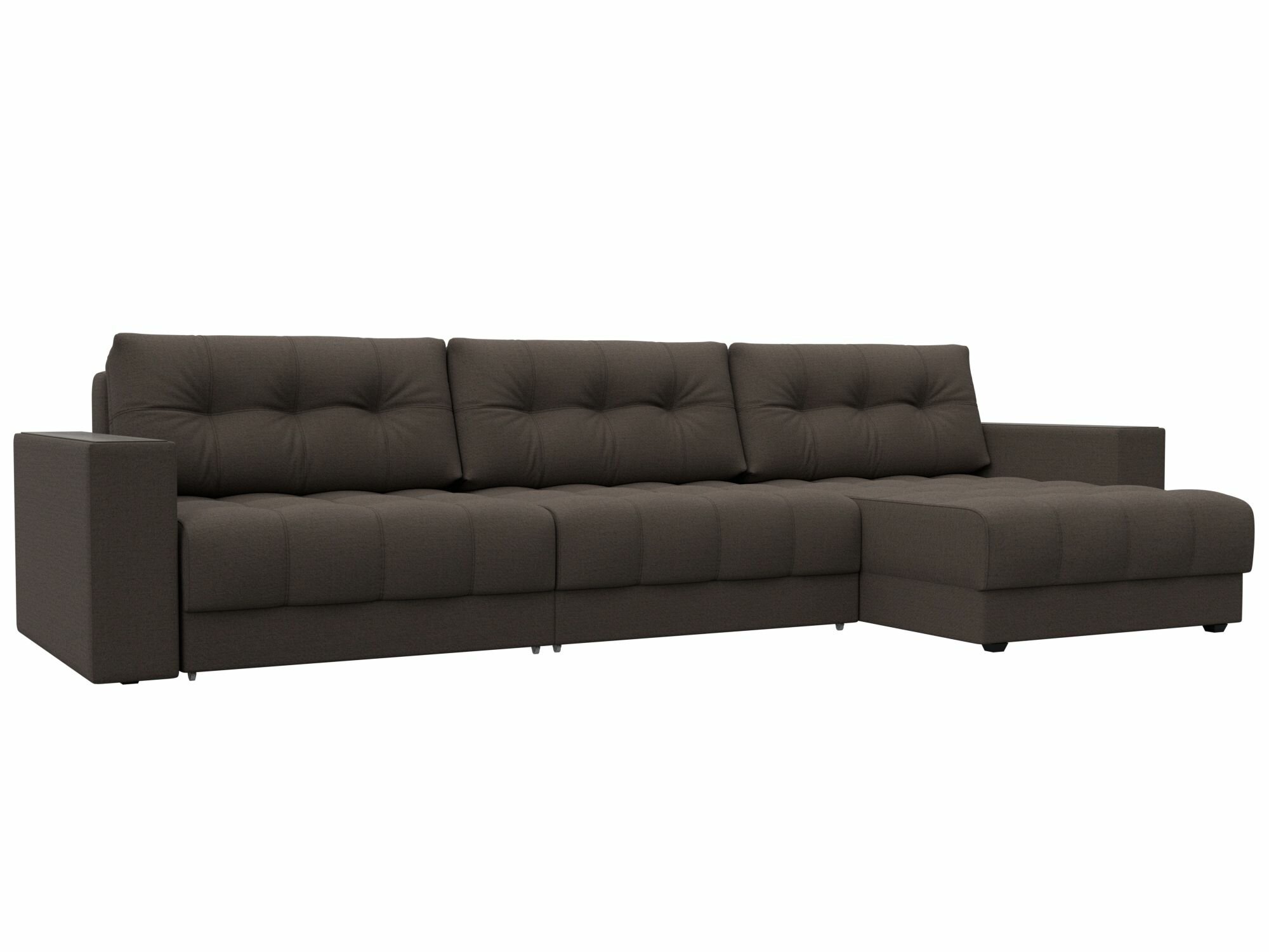 Диван угловой с декором Бруно НПБ Лонг, Рогожка