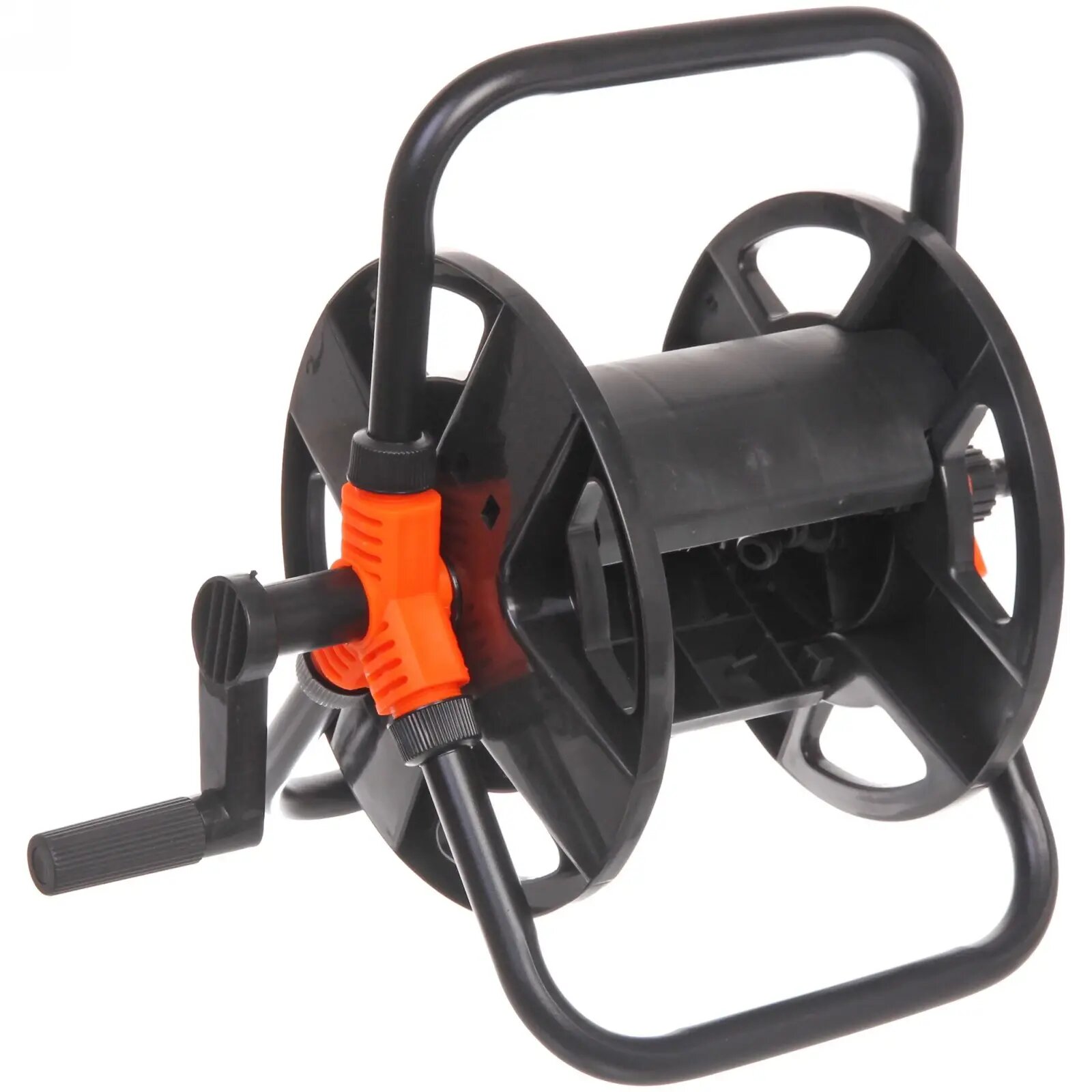 Катушка для шланга «Волна» 15м, черная, с антикоррозийным покрытием