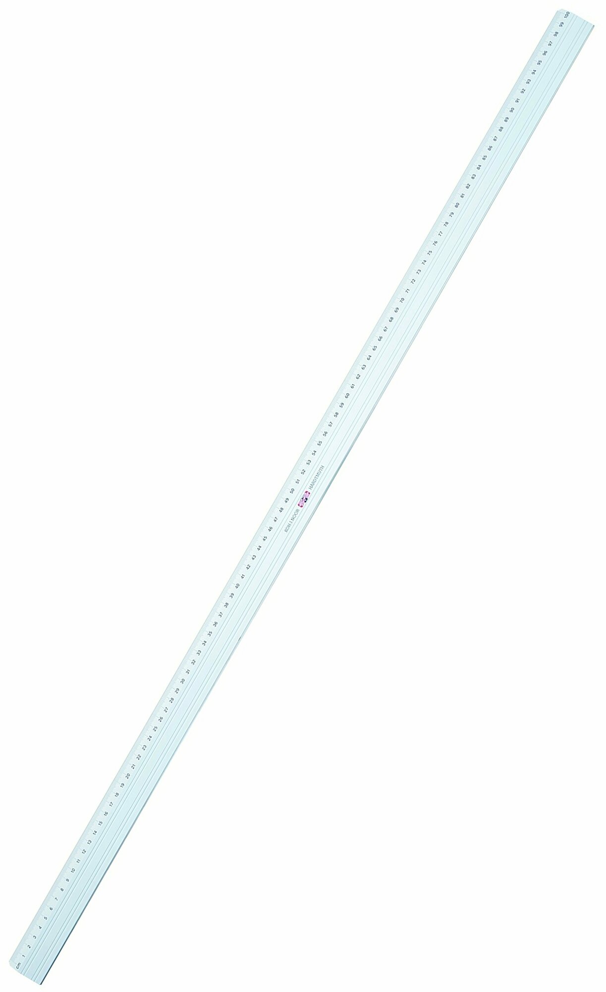 Линейка металлическая, с режущей стороной для отрыва бумаги, 100 см.