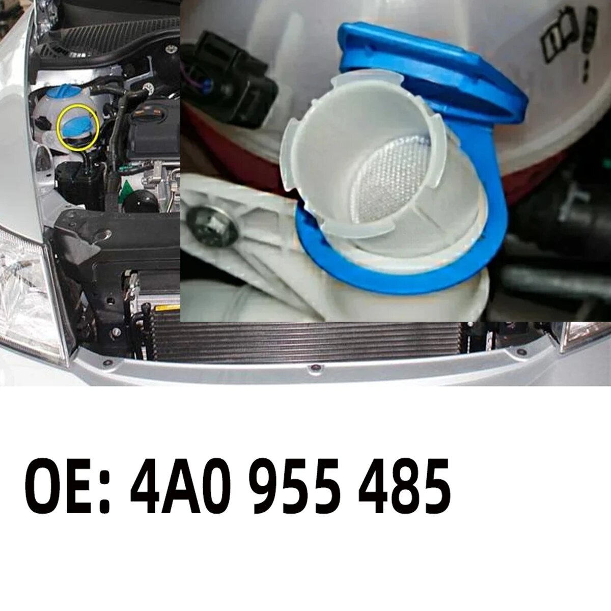 4А 0955485 Новый сетчатый фильтр для омывателя лобового стекла для VW Passat B7 Golf 6 Jetta Audi A3 Skoda Octavia 4A0 955 485