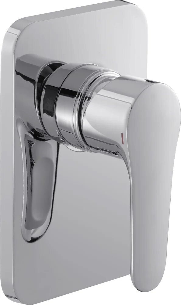 Встраиваемый смеситель для душа и ванны Jacob Delafon July E98702-CP С внутренней частью, латунный, рычажный, настенный, хром, глянцевый, с керамическим картриджем