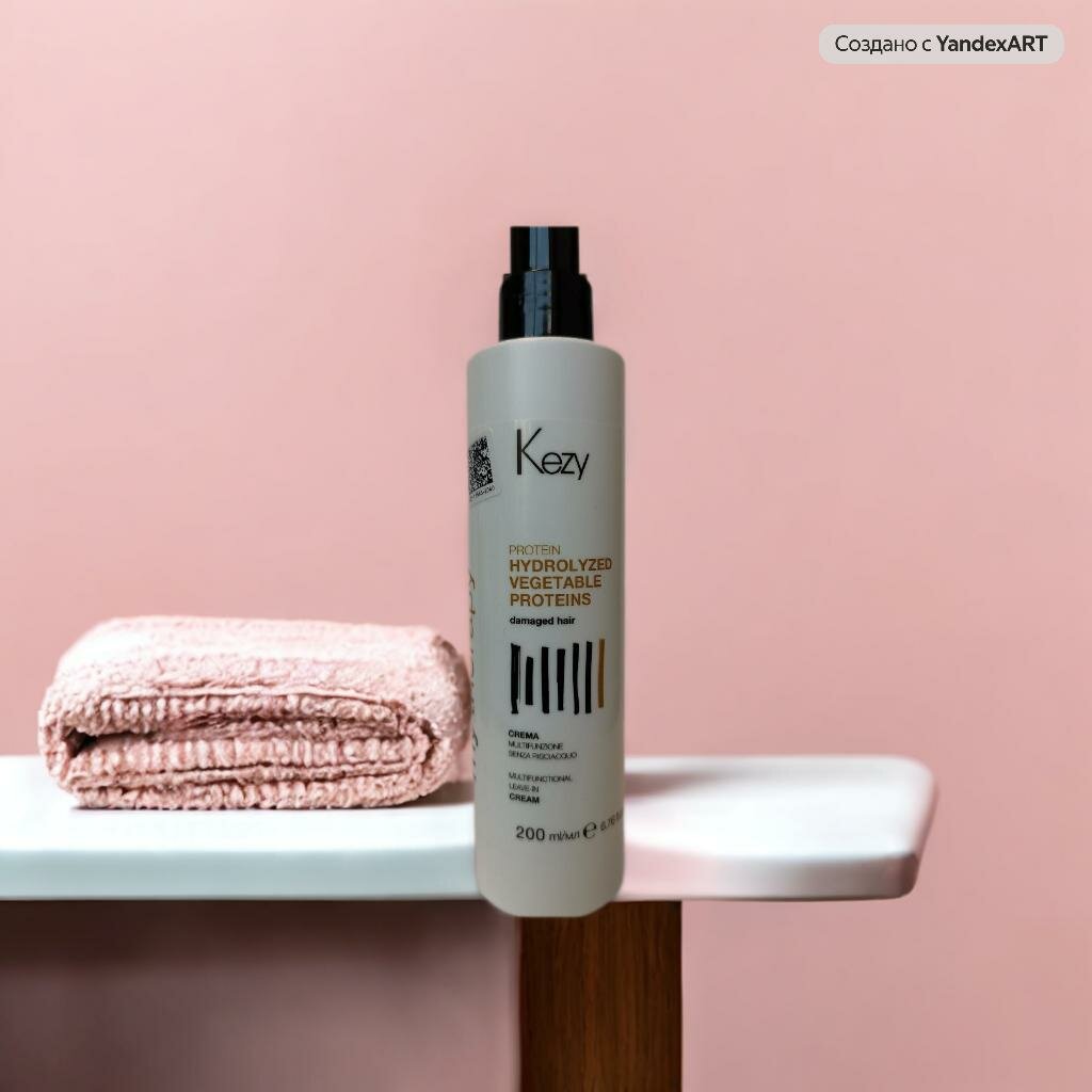 Kezy My Therapy Protein - Мультифункциональный несмываемый протеиновый крем для волос, 200 мл
