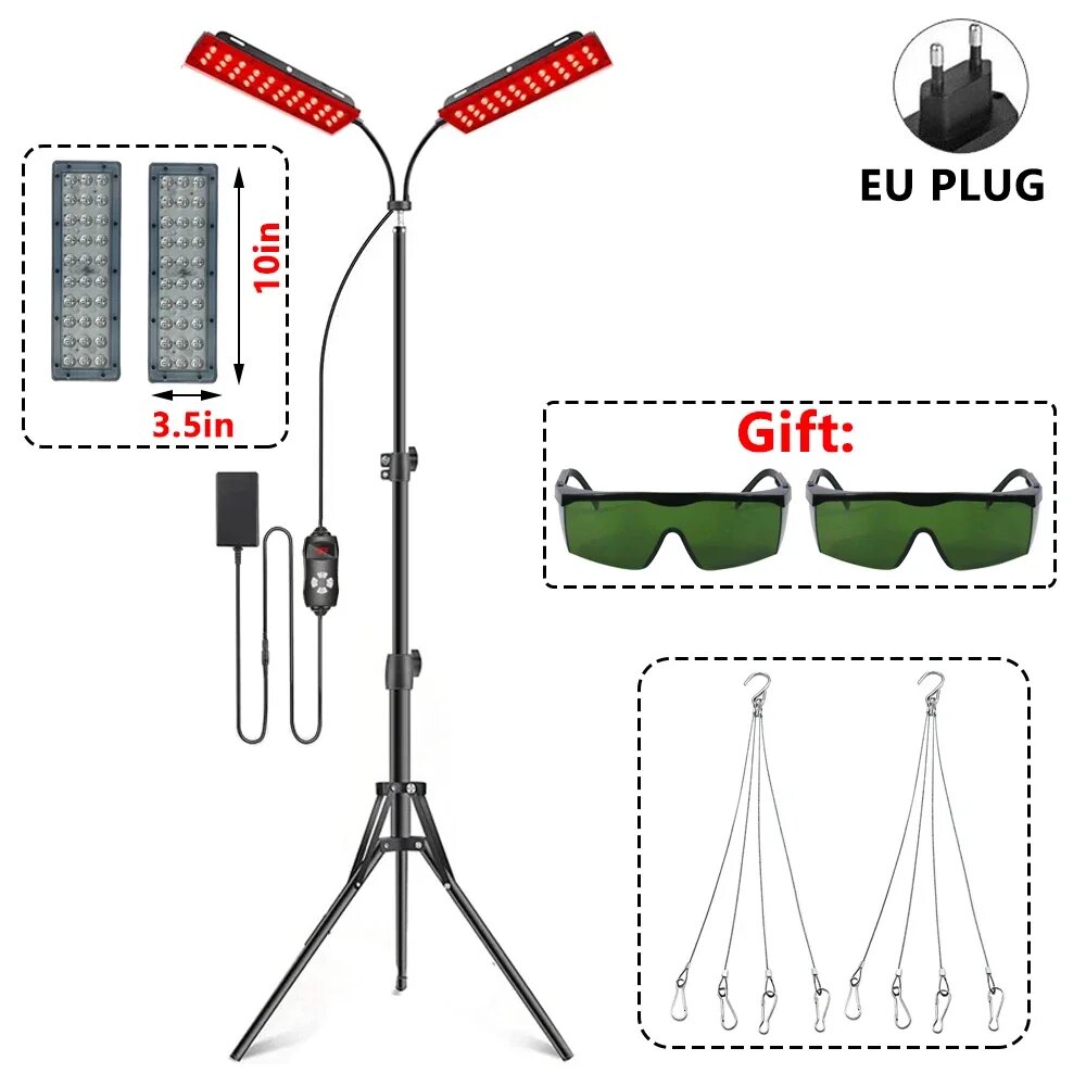 LED лампа для терапии красным светом ZONGKUNG Double-EU