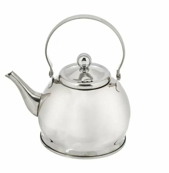 Чайник нержавеющая сталь, 0.8 л, зеркальный, с ситечком, Daniks, индукция, GS-04327