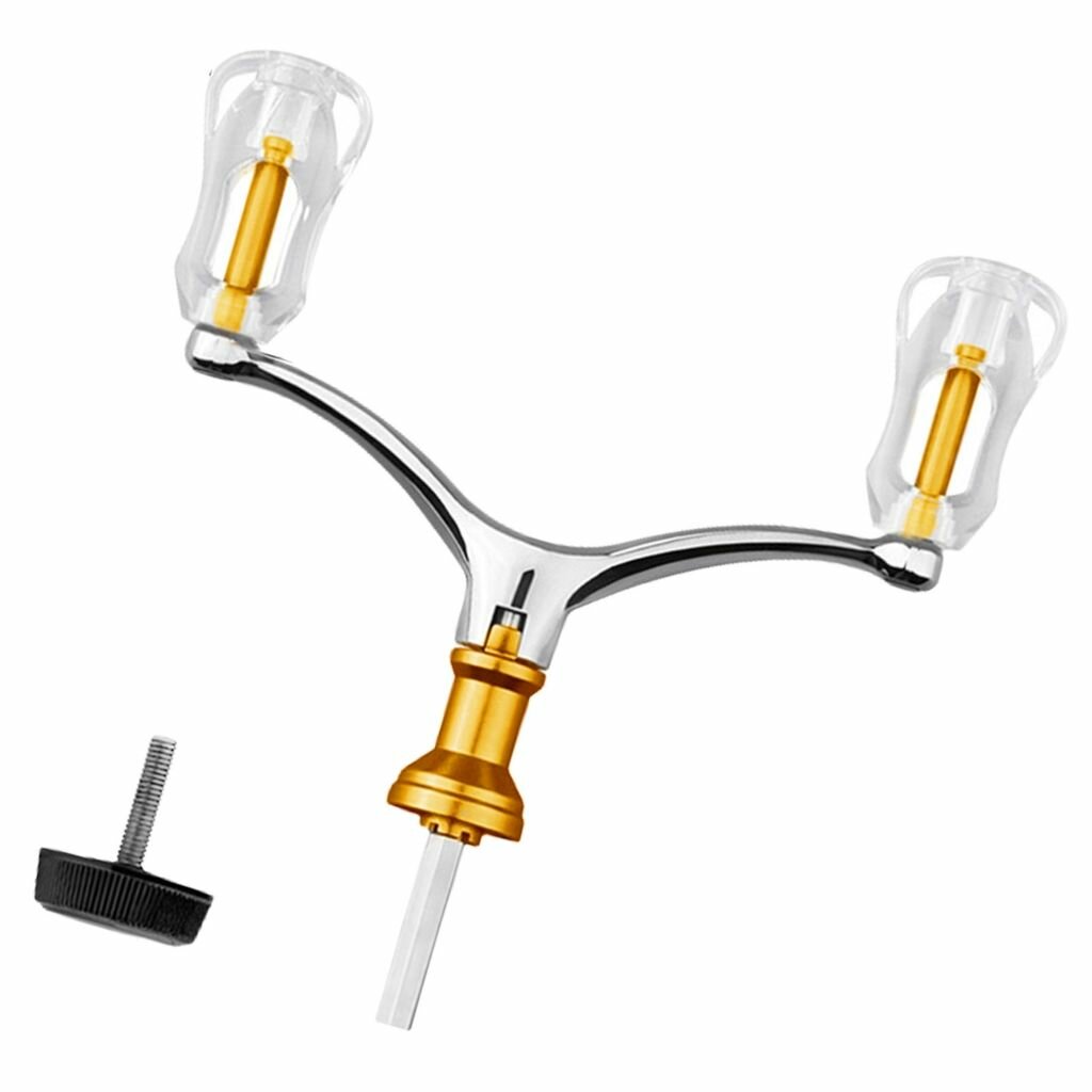 Коромысло Рыболовной Катушки Luya spinning Wheel Rocker Arm-Прозрачное Золото