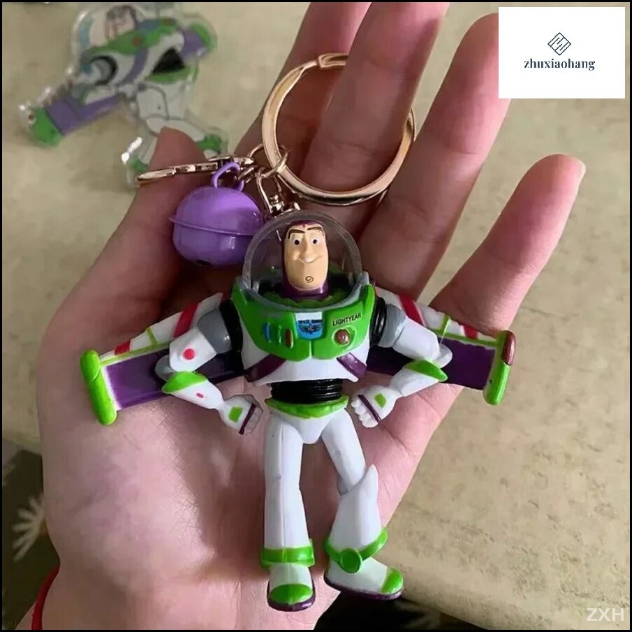 Эксклюзивный брелок Унисекс с фигурками ПВХ Вуди и Базз Лайтер из Disney Toy Story