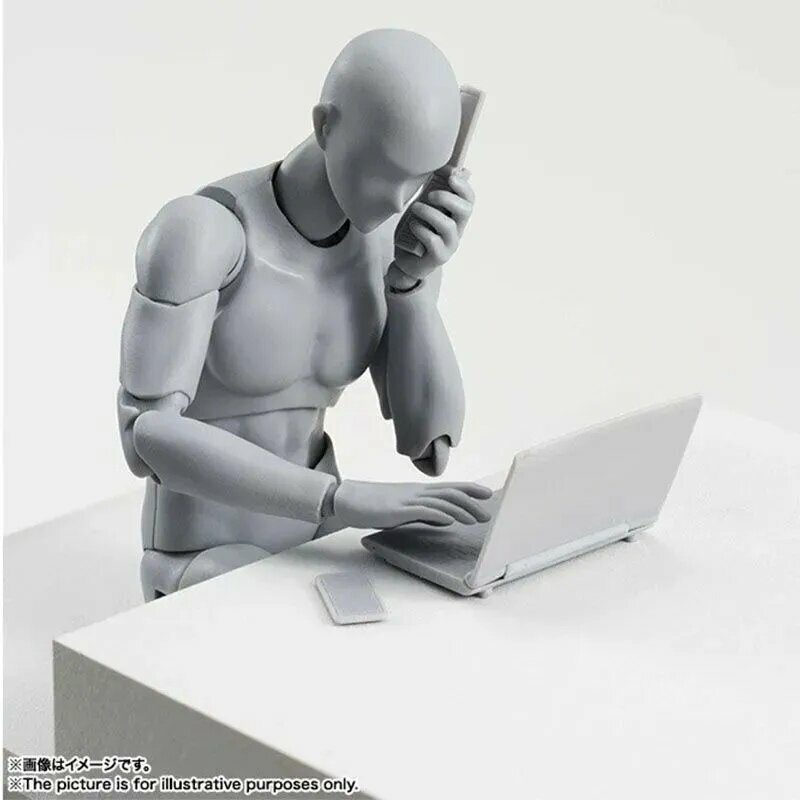 Фигурка-манекен Body Kun SHF, подвижная модель для рисования из ПВХ
