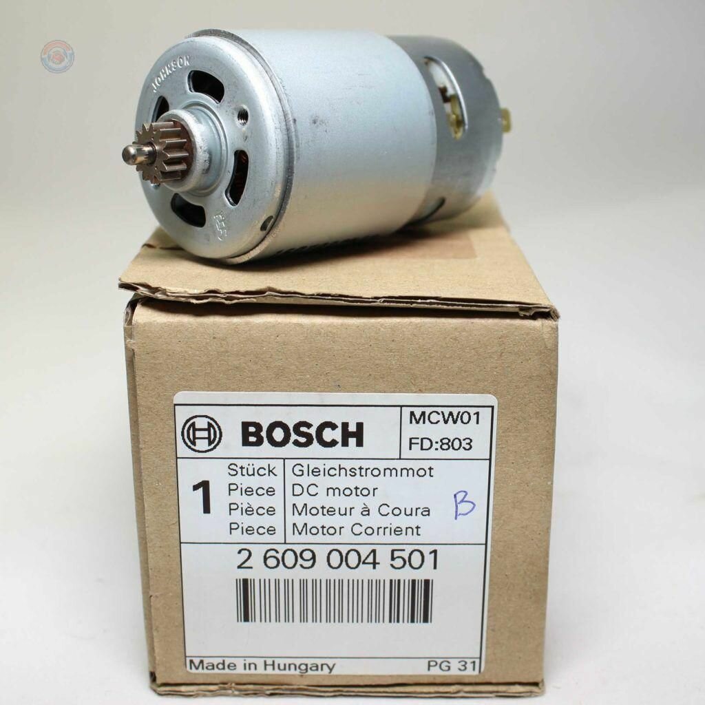 Мотор постоянного тока для шуруповертов Bosch EasyDrll 12-2 и PSR 10,8 LI-2, артикул 2609004501, запасная часть для восстановления мощности