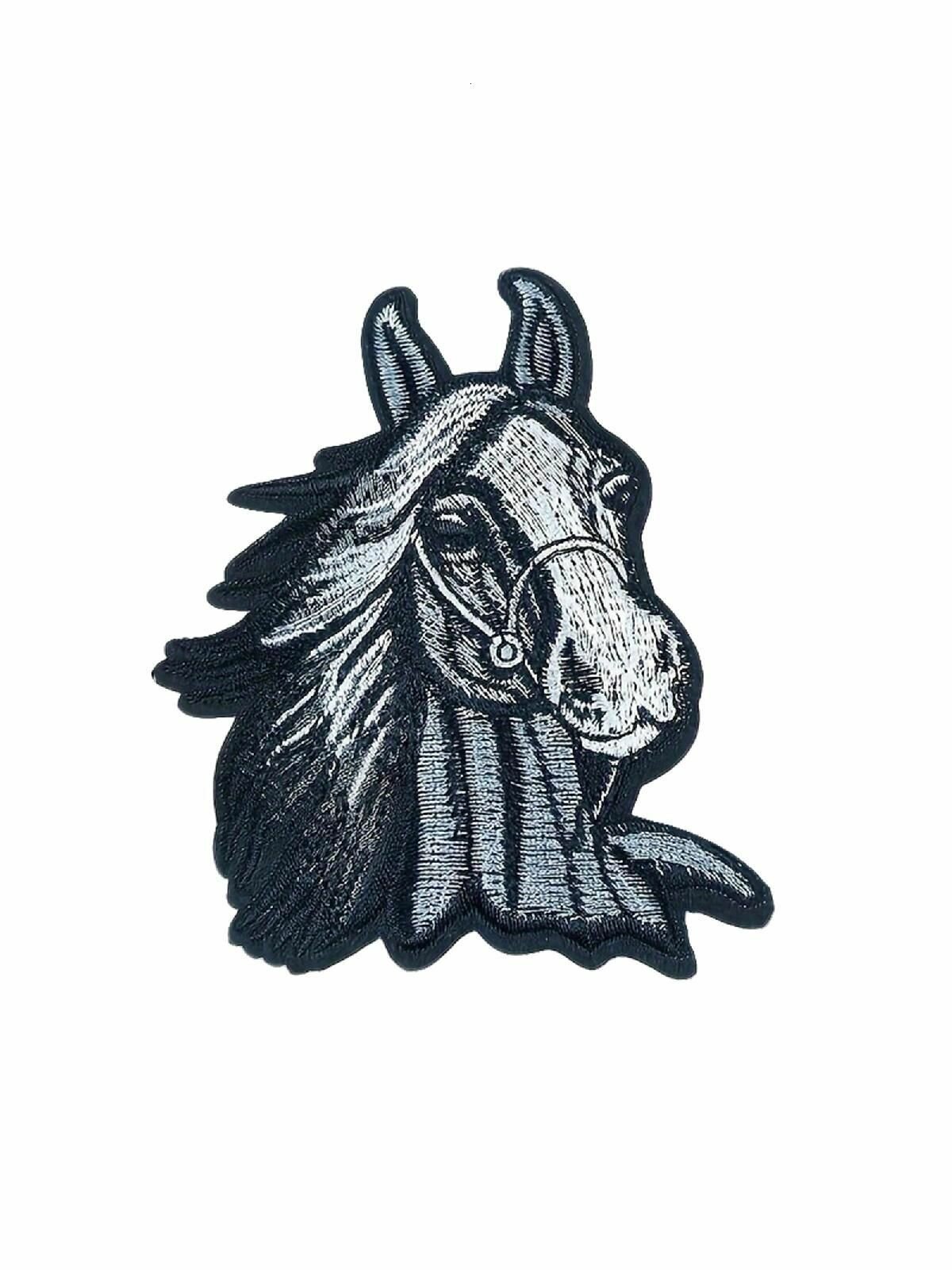 Милые вышитые аппликации с головой лошади для пришивания, - 1