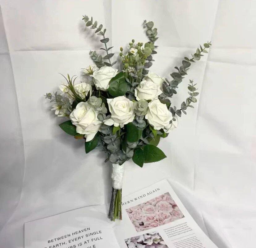 Свадебный букет для фотостудии, фотосъемки в путешествиях, искусственный букет невесты в корейском стиле, реквизит для