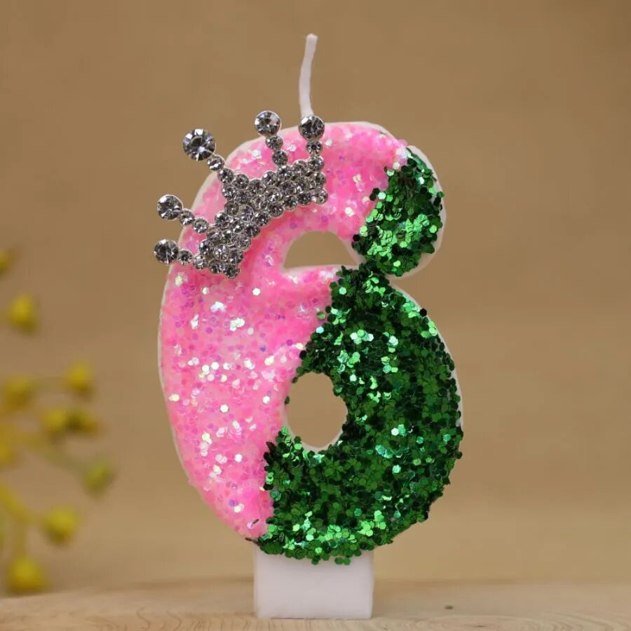 Свечи для торта, 7 см х 4 см, 1 шт