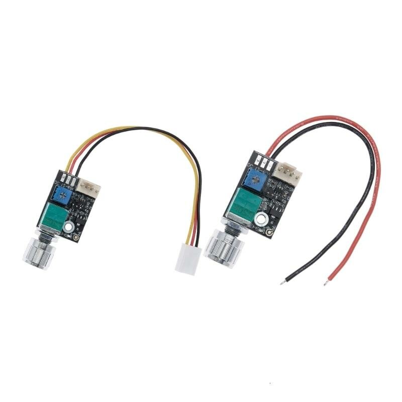 Два ручных четырехпроводных ШИМ-регулятора скорости вентилятора DC12 — 60V моделей 3A-B