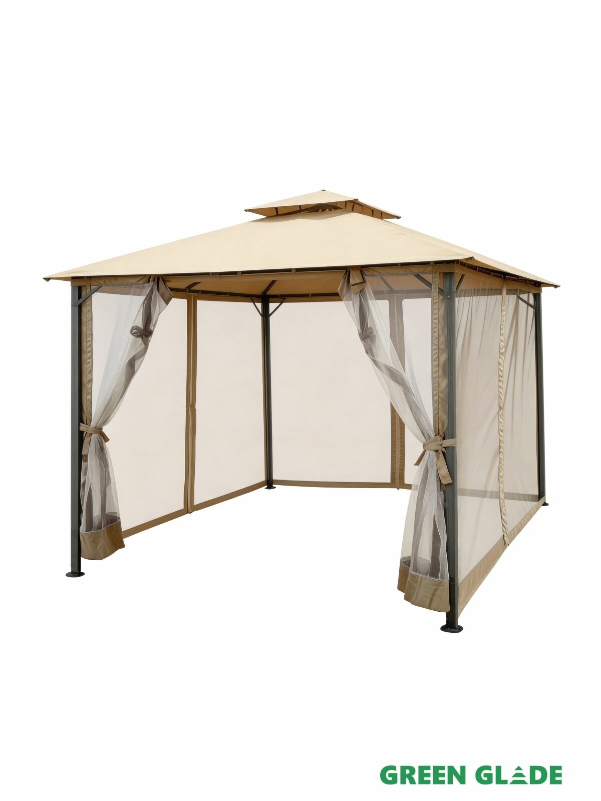 Шатер садовый 3х3х2,65 м Green Glade 72403, беседка для дачи