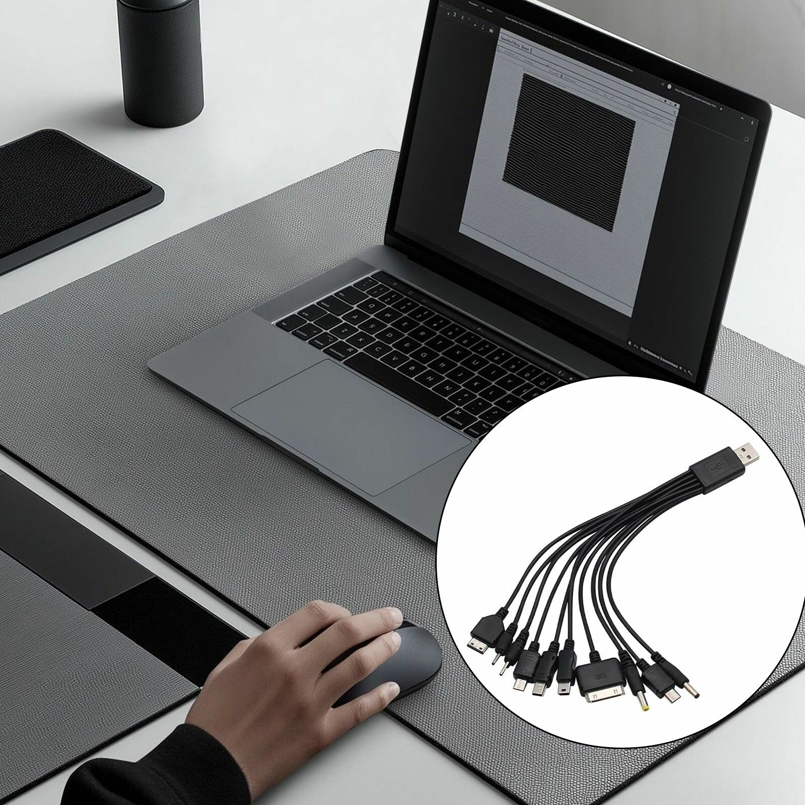 10-в-1 USB-кабель для быстрой зарядки: несколько дополнительных устройств