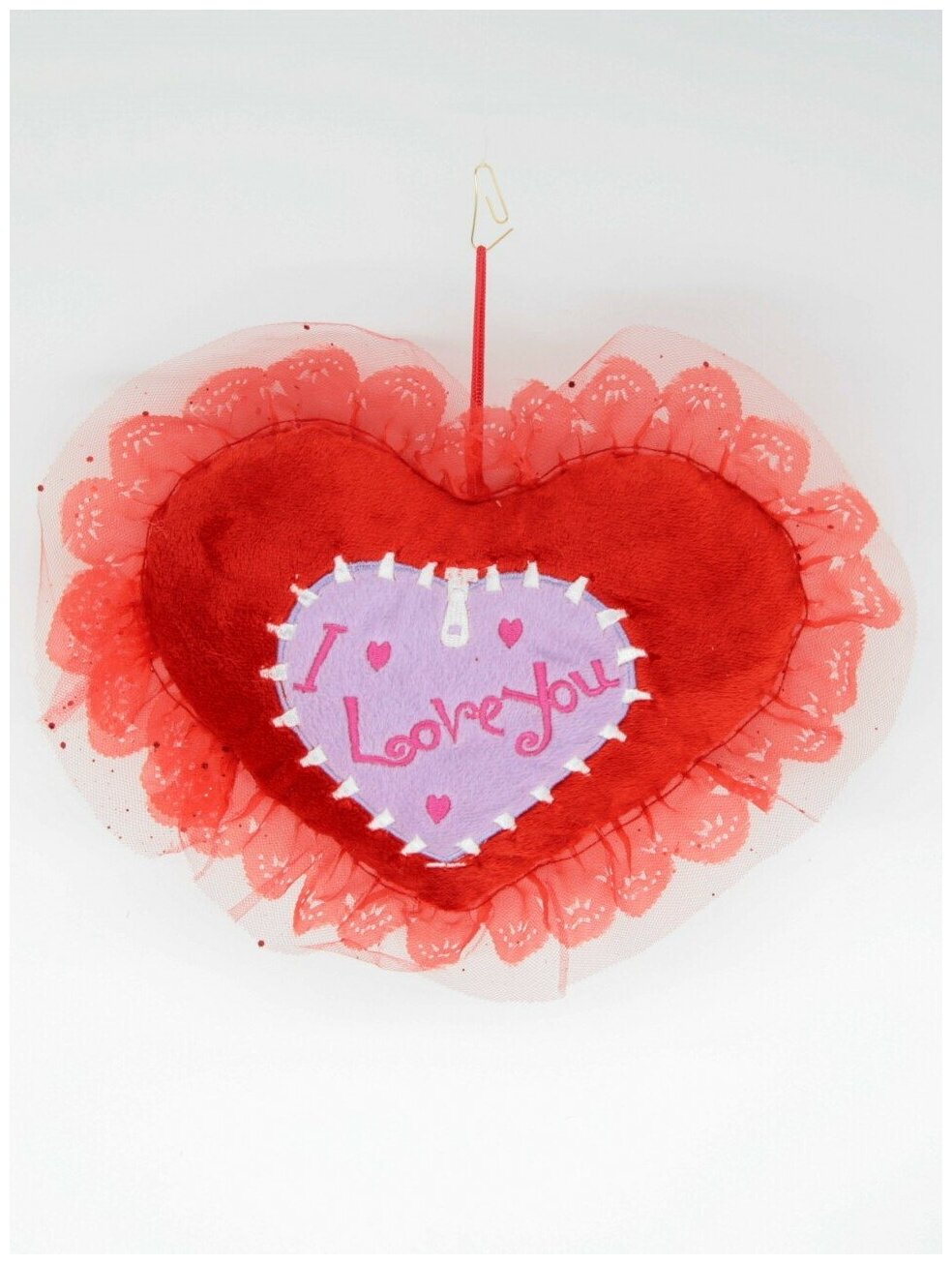 Мягкая игрушка Сердце плюшевое 24 см.