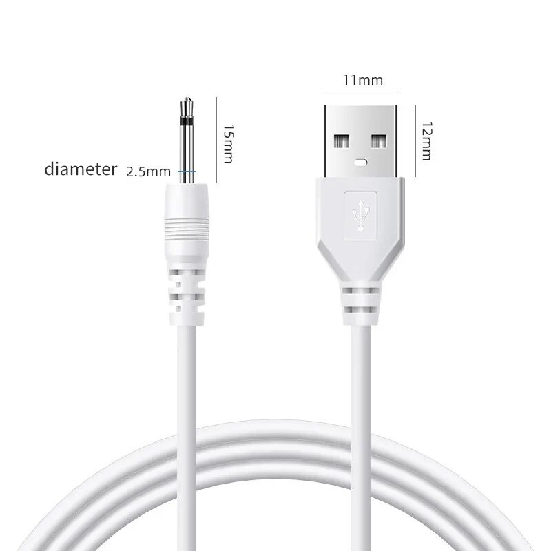 Зарядный кабель USB-DC 2,5 мм Erilles 1 м