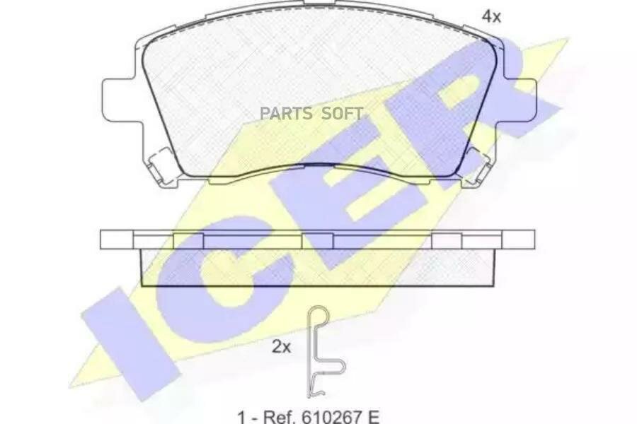 181247 колодки дисковые передние !\ subaru forester 2.0 02>/legacy 2.5i 4wd 96-99