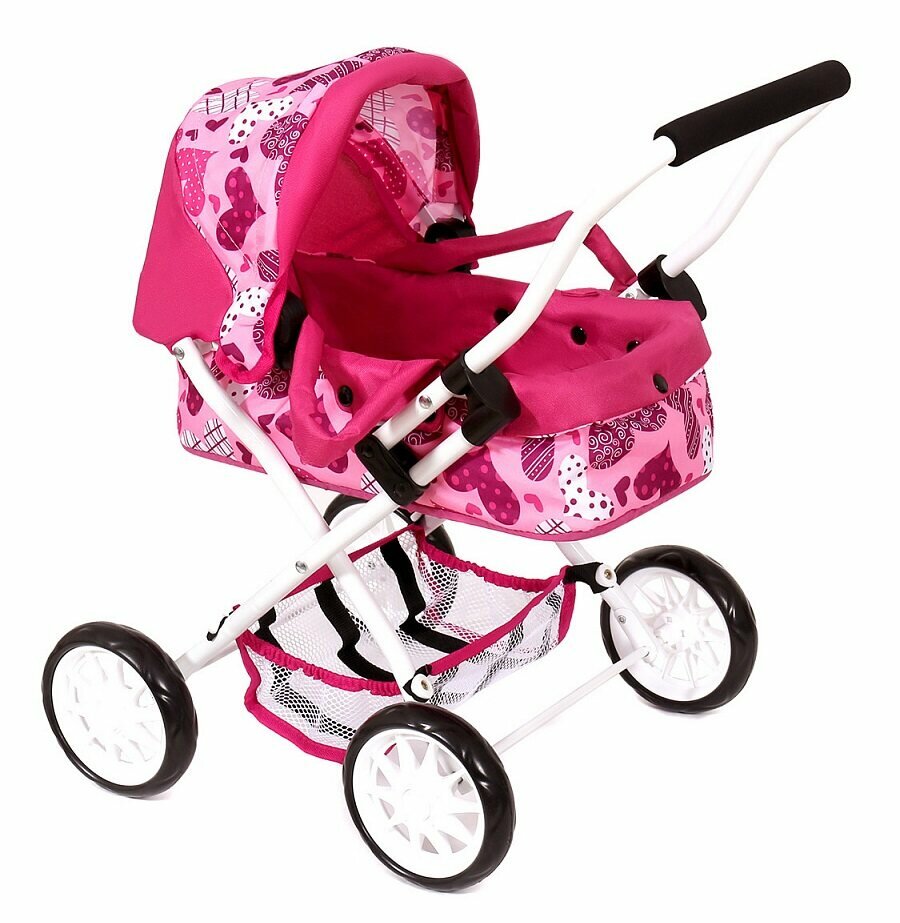 Коляска для куклы корзина одеяло подушка 555-3