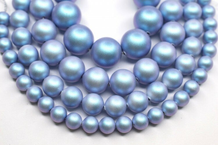Жемчуг Swarovski 5810 #948 8мм Crystal Iridescent Light Blue Pearl, 5810-8-948, 5шт