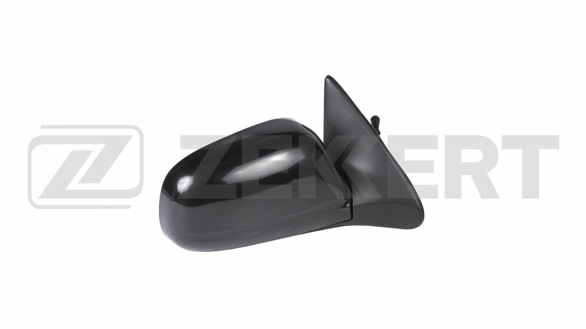 Zekkert Зеркало в сборе правое / черное / выпуклое / трос регул для Daewoo Nexia (N100) 95-