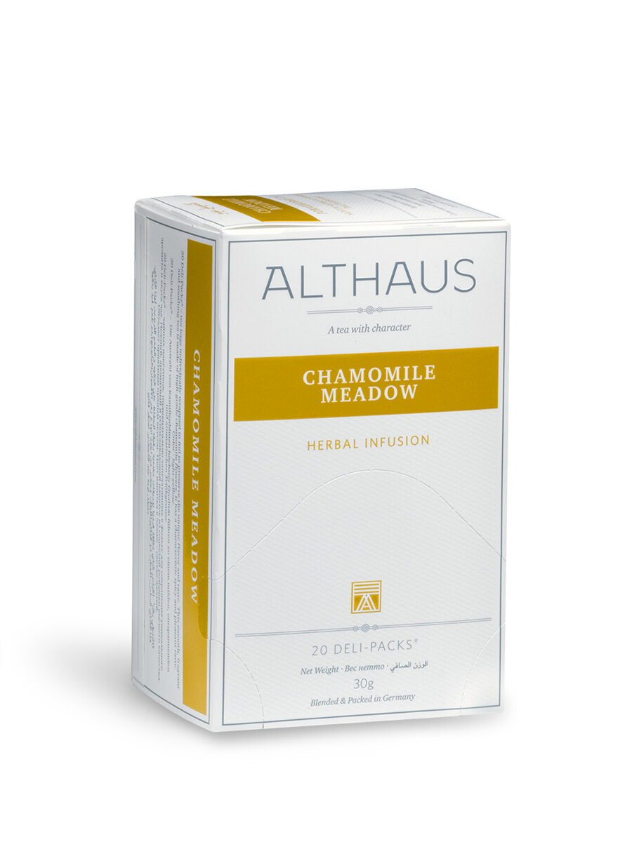 Чайный напиток травяной Althaus Chamomile Meadow в пакетиках, 20 пак.