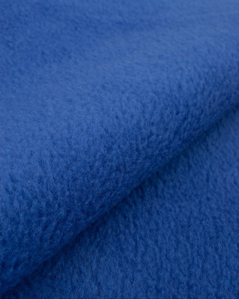 Ткань флис 130 гр, цвет голубой, готовый отрез 1*1,5м