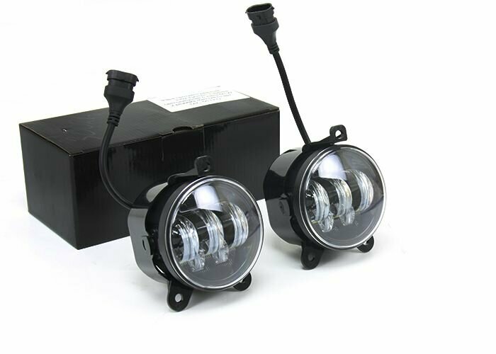 Фара противотуманная для а/м Газель Бизнес, Next (к-т 2шт) светодиод. 5 линз 50W, 2 режима (белый/желтый)