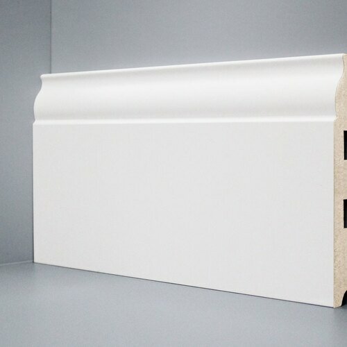 Плинтус Deartio МДФ White U 103 - h 150 мм