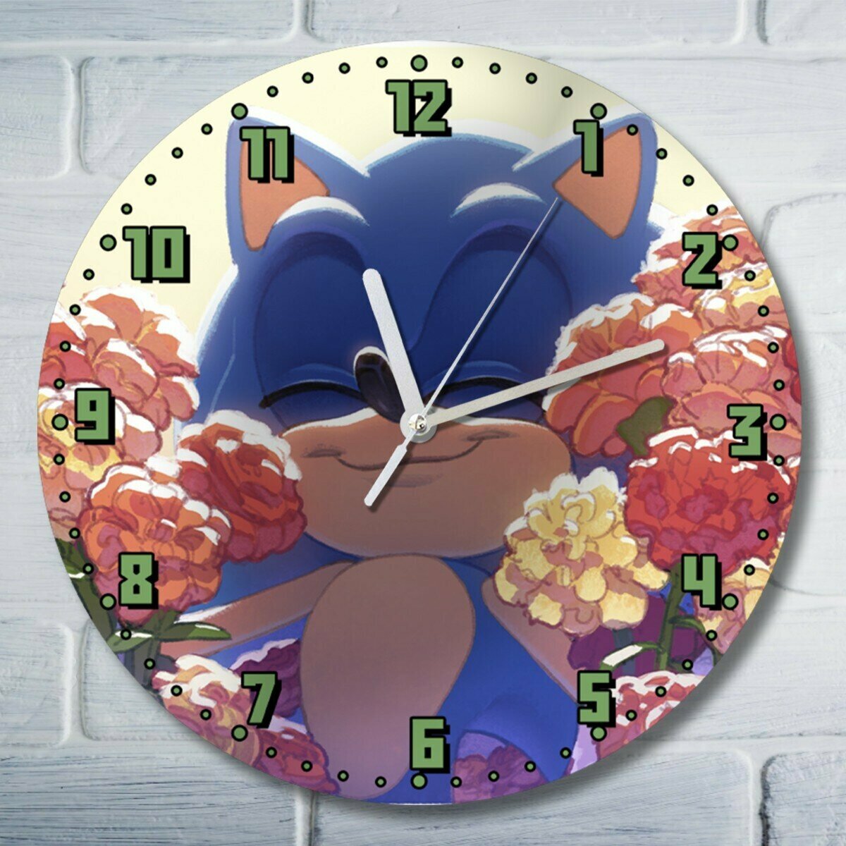 Настенные часы УФ с рисунком Игры Sonic 3 - 2429