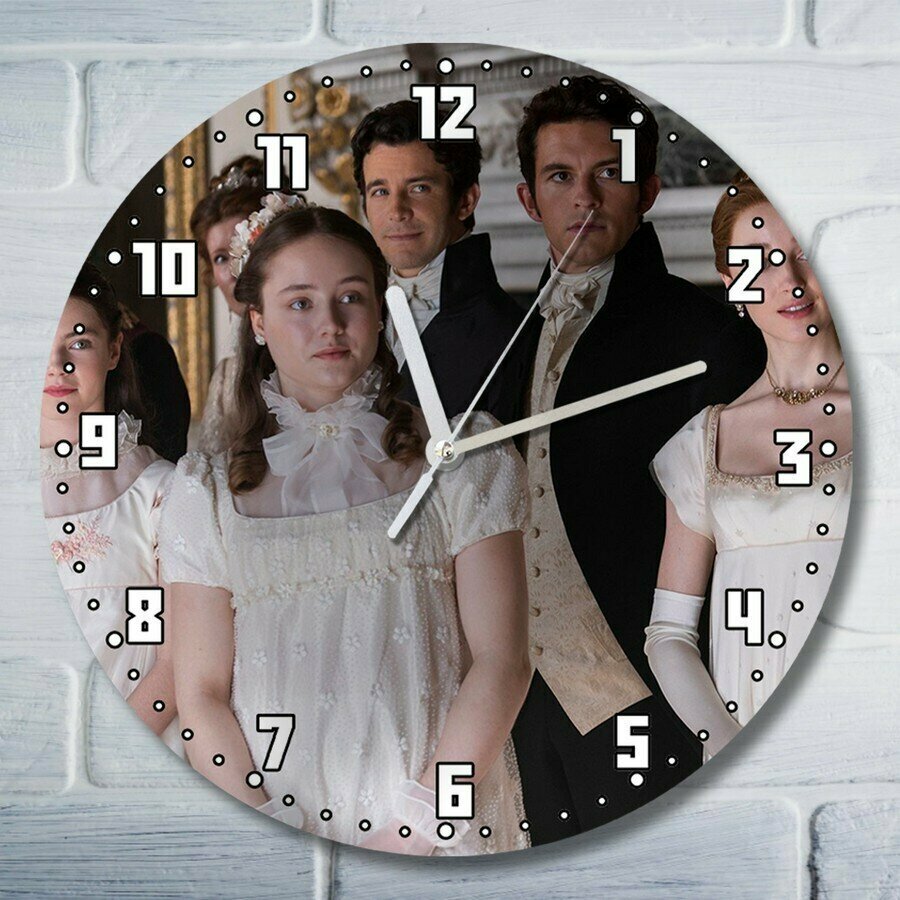 Настенные часы УФ с рисунком сериалы Bridgerton 2 - 4054