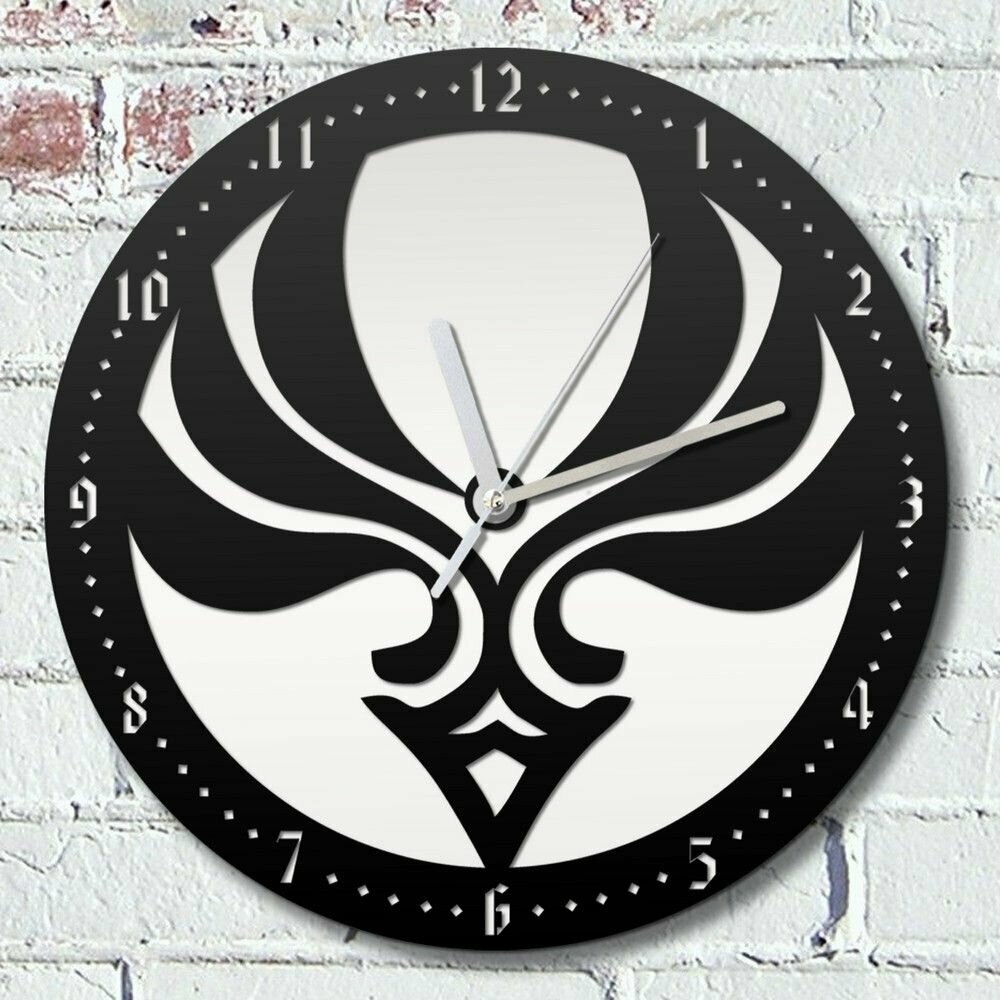 Настенные деревянные бесшумные часы Игра Genshin Impact - 2215