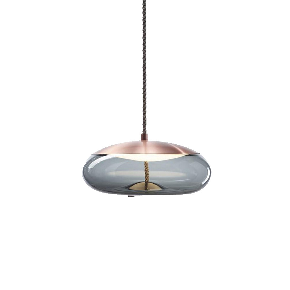 Подвесной светильник Delight Collection Knot Knot D copper/blue 9966P/D copper/blue, Голубой, LED, 1 x 5 Вт.