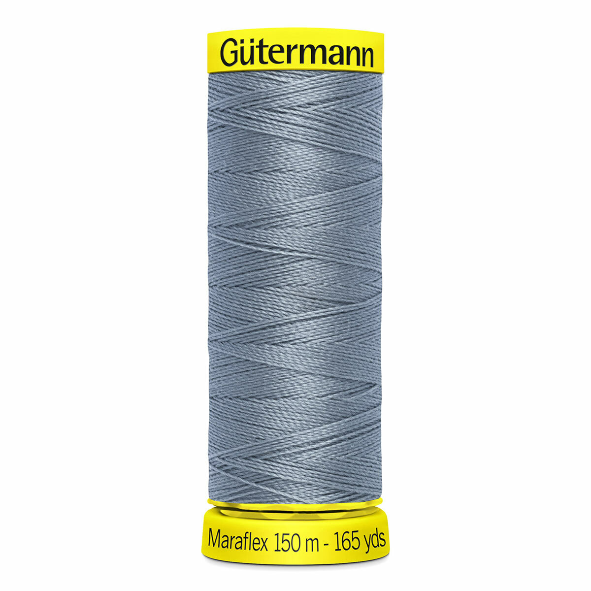 Нитки для трикотажа Gutermann Maraflex 120, 150 м, 100% ПБТ, 5 шт (064 серый джинс)