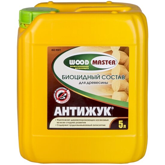 Биоцидный состав для дерева Woodmaster Антижук, 5 л
