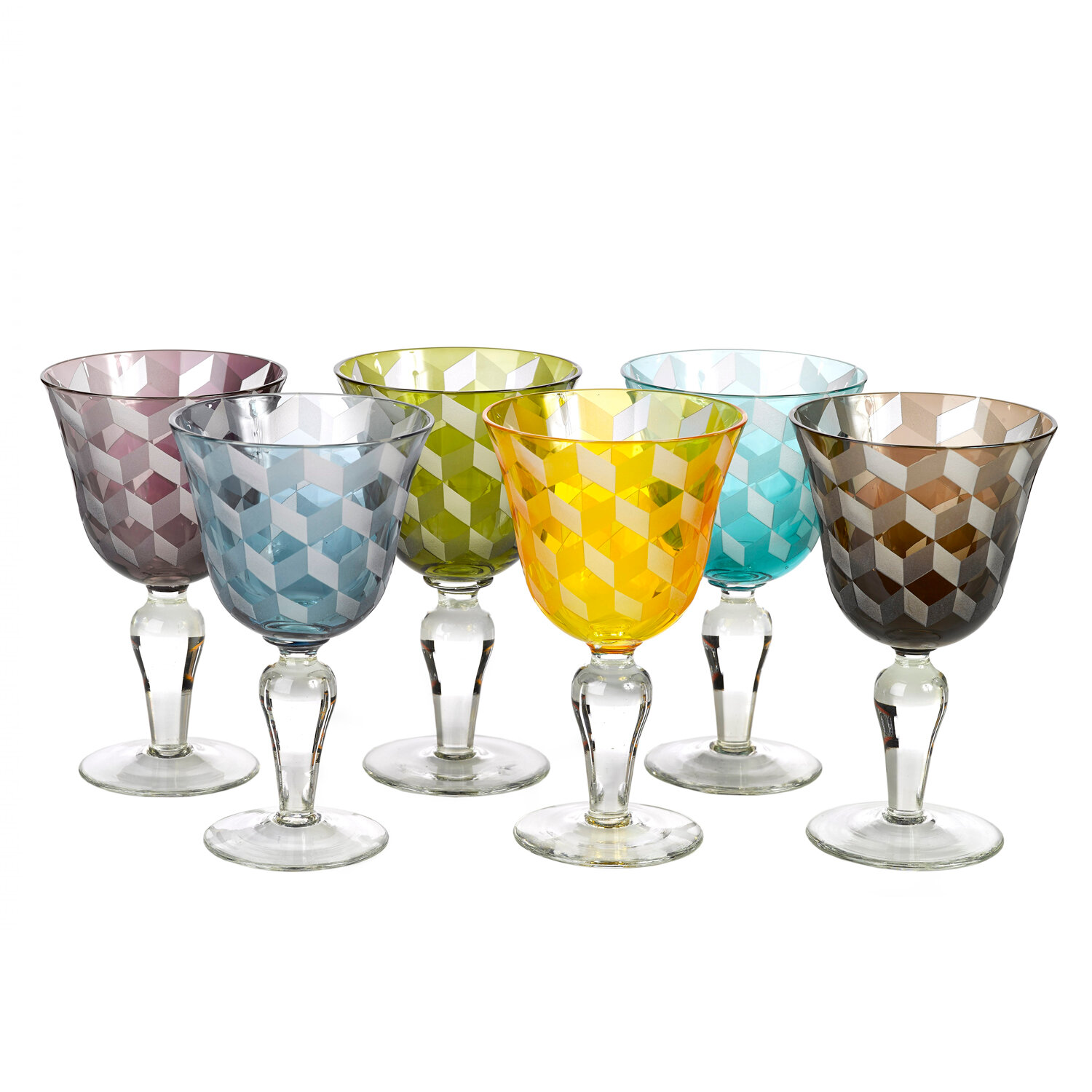 Набор Pols Potten Glasses Wine glass blocks 140-230-111