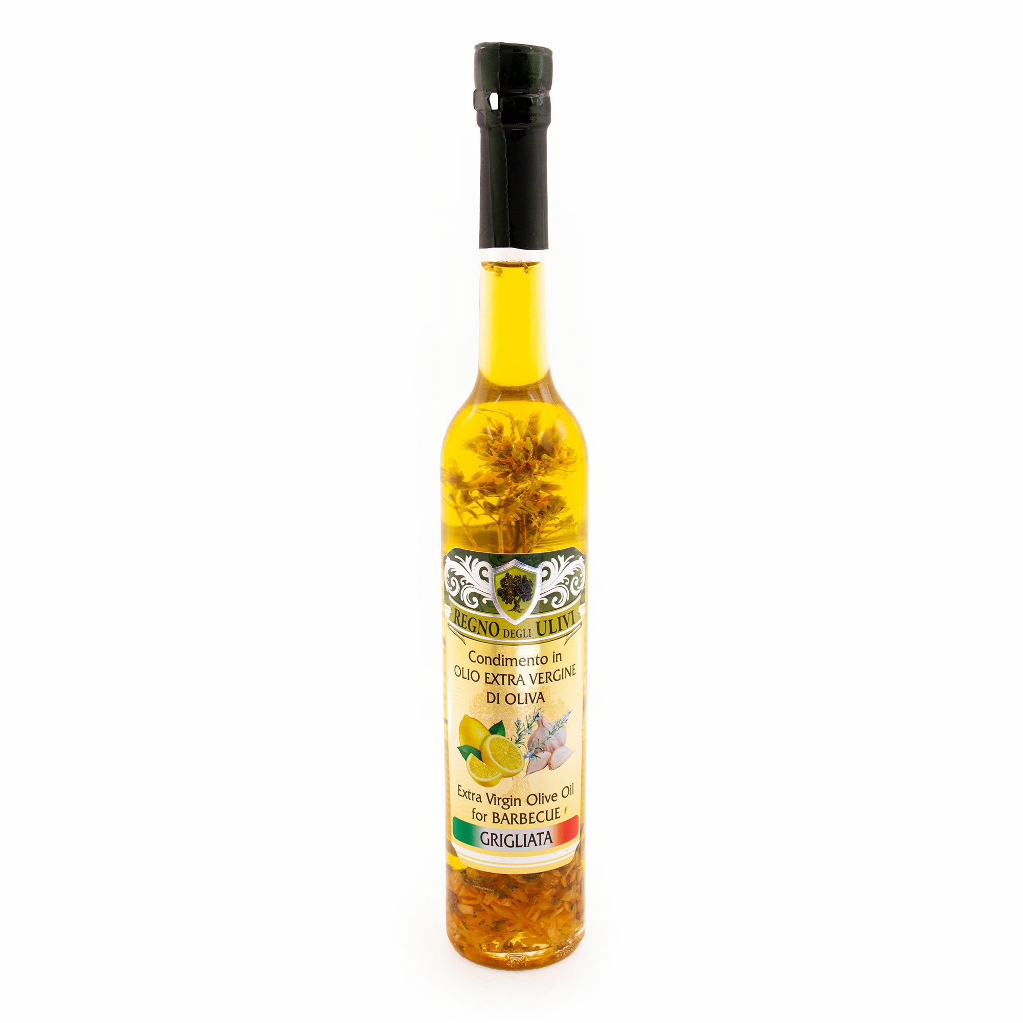 Заправка на основе оливкового масла первого холодного отжима (экстра верджин) для мяса и овощей на гриле, REGNO DEGLI ULIVI, 0,1 л (ст/бут)