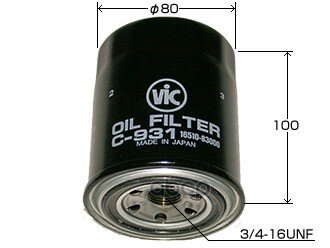 Фильтр масляный G13A, G16A, H20A, H25A, H27A VIC арт. C-931
