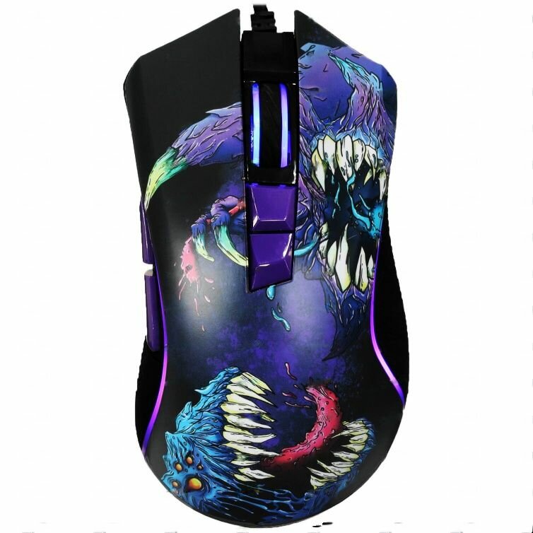 Мышь проводная ARD-FURY3327-BEAST-PU фиолетовый