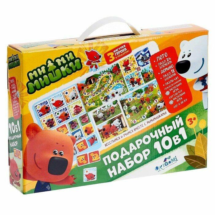 Настольная игра Origami МиМиМишки. Набор Подарочный 10 в1 + фигурки. (4367)