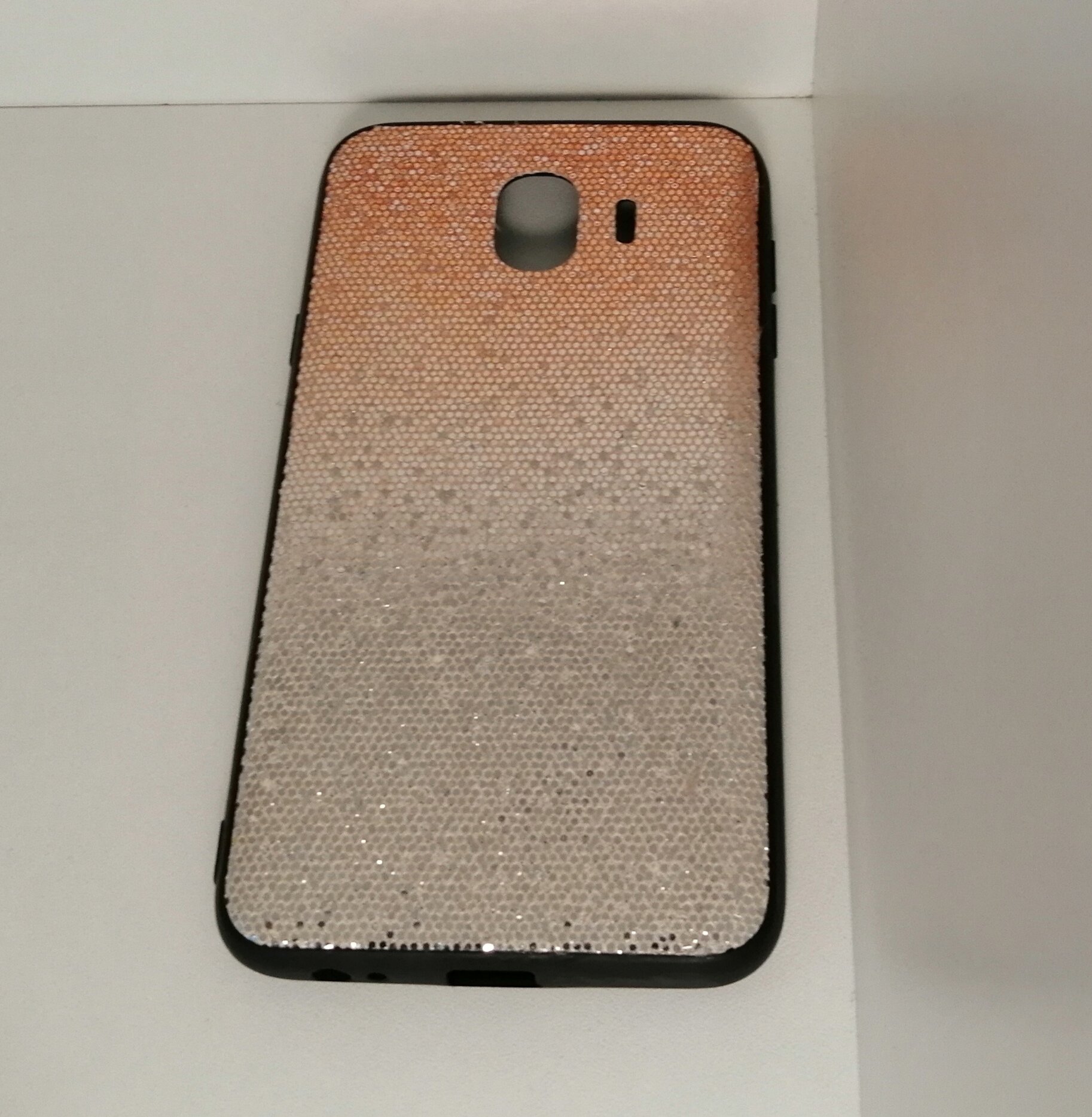 Чехол для Samsung J4 с блёстками