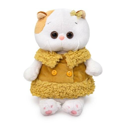 Budi Basa Мягкая Игрушка Кошечка Ли-Ли BABY в жилете с мехом (20см, в подарочной коробке) LB-114