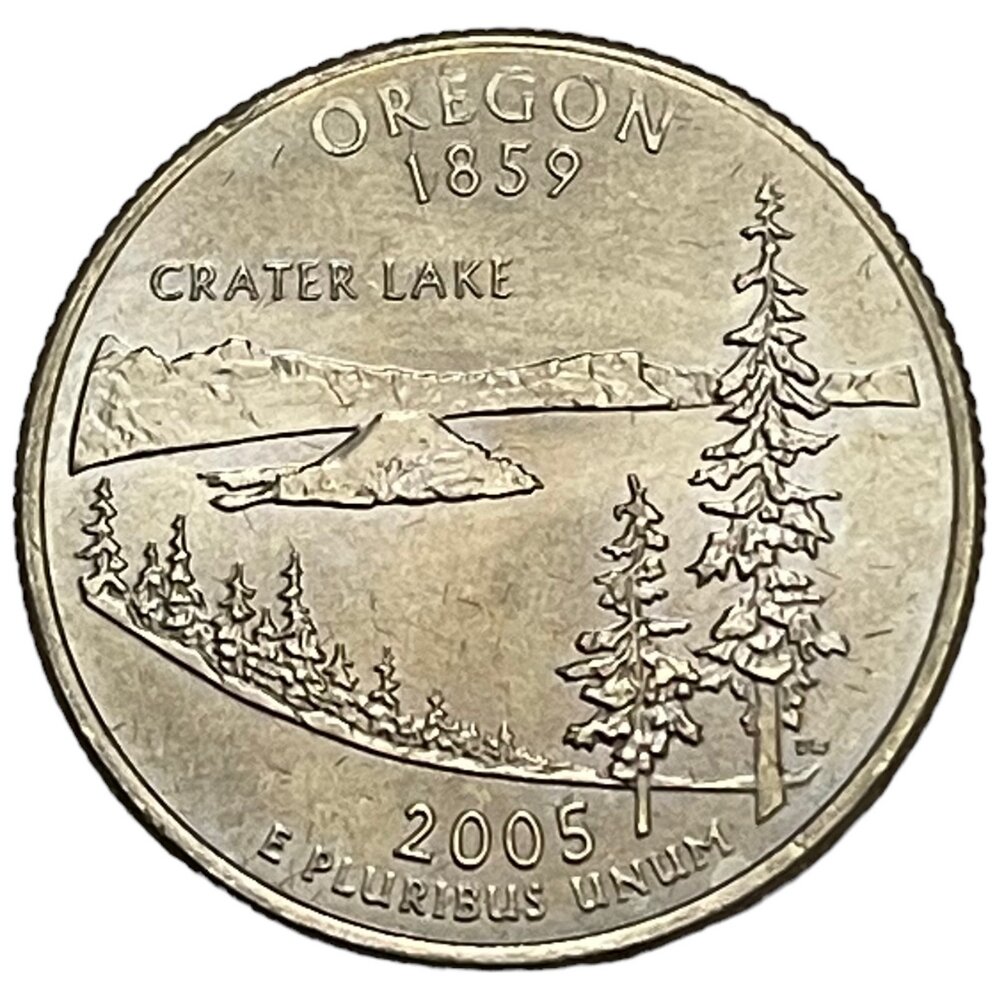 США 25 центов (1/4 доллара) 2005 г. (Квотеры 50 штатов - Орегон) (D) (CN)