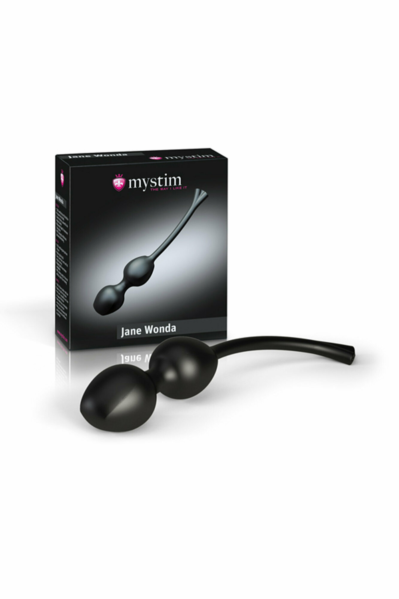 Вагинальные шарики Mystim Duo Jane Wonda Geisha Balls, с миостимуляцией, диаметр 3,3 см