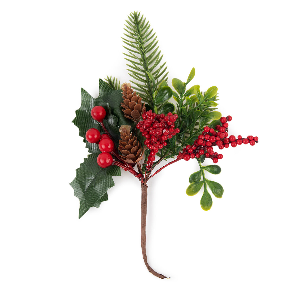 Blumentag VDD-133-RD17 Веточка декоративная с ягодами, 1 шт, 23 см, интерьерный декор