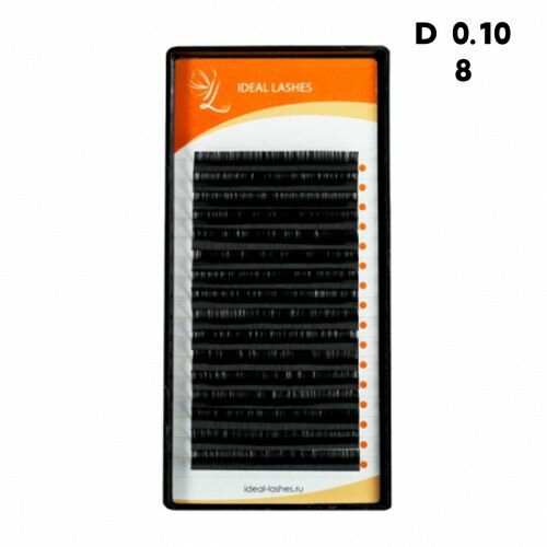 Ресницы "Ideal lashes" черные 16 линий D 0.10 8
