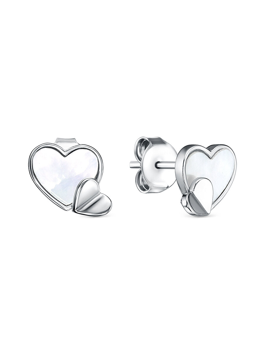 Серьги, серебро, 925 проба, перламутр