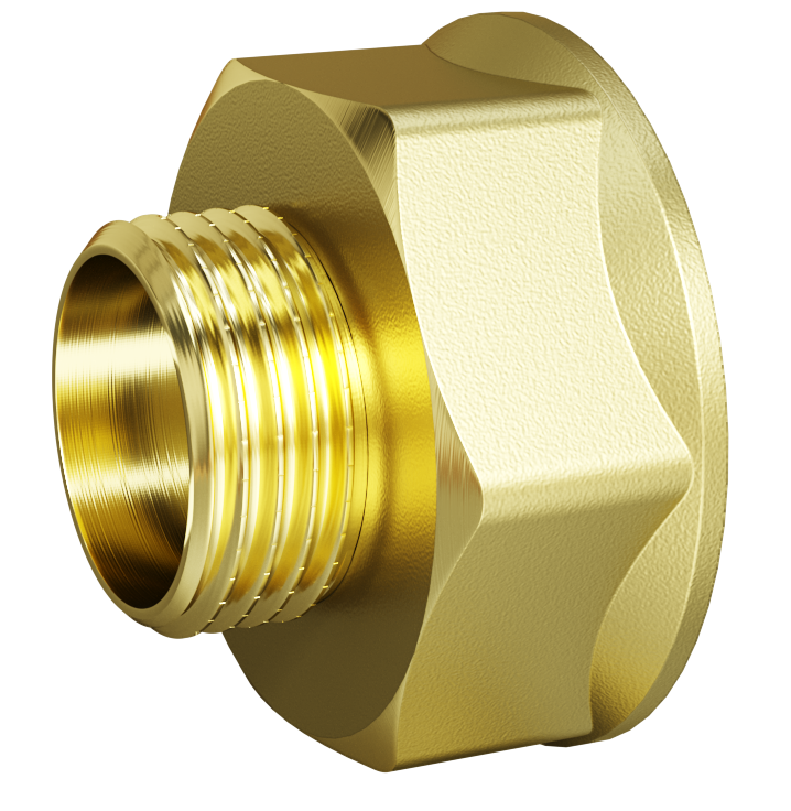 Переход DN25х15 (1"ВР х 1/2"НР) латунь